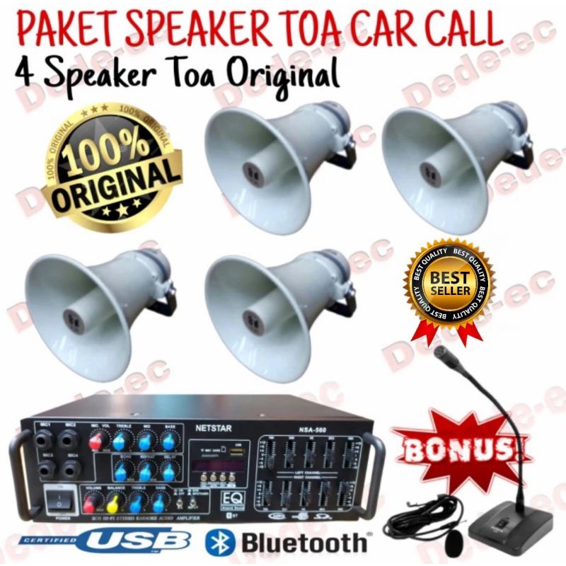 Jual Paket Speaker Toa Outdoor Original 4 Titik Speaker Toa Car call ...