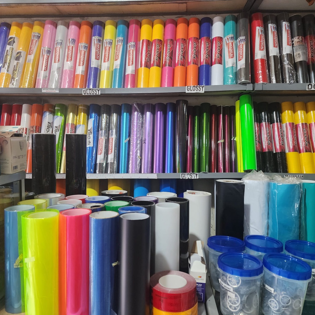 Jual Bahan Sticker Maxdecal Bahan Sticker Skotlet Warna Karbon Gold ...