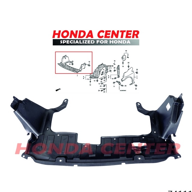 Jual Dek Cover Engine Splash Engine Plastik Pelindung Bawah Mesin Jazz ...