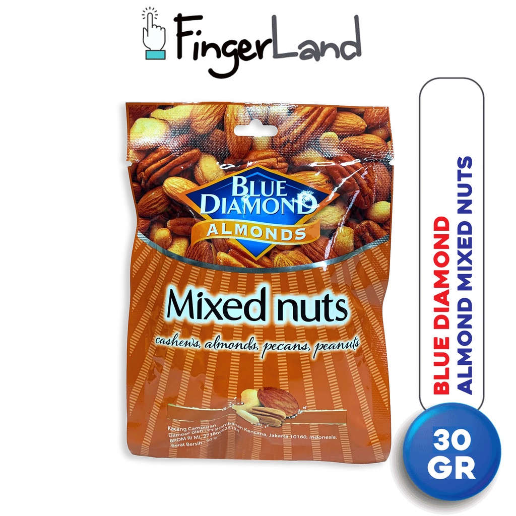 Jual BLUE DIAMOND Roasted Mixed Nuts 30 Gr Kacang Campur Sangrai ...