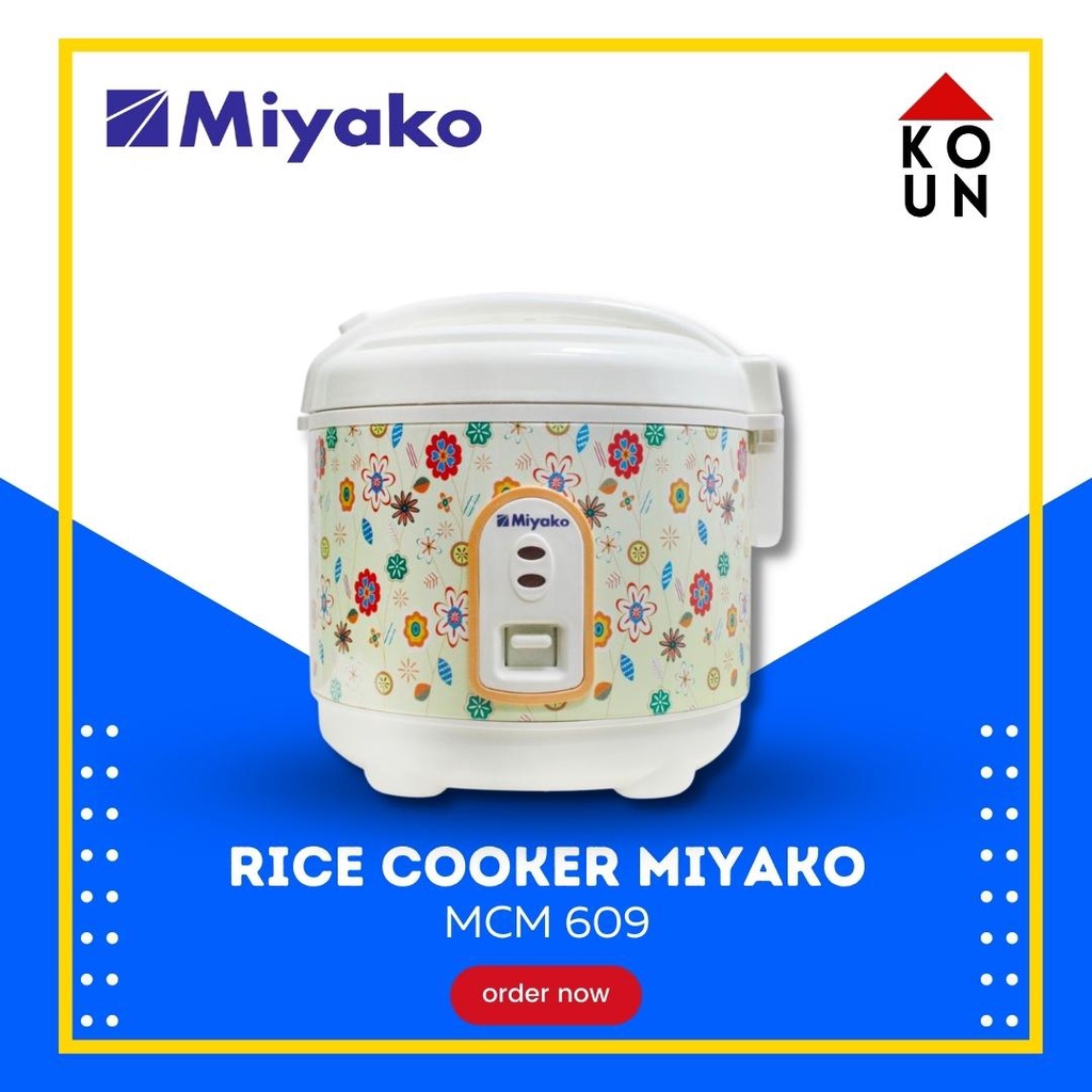 Jual (COD READY) Rice Cooker Miyako MCM609 / MCM 609 / MCM-609 Penanak ...