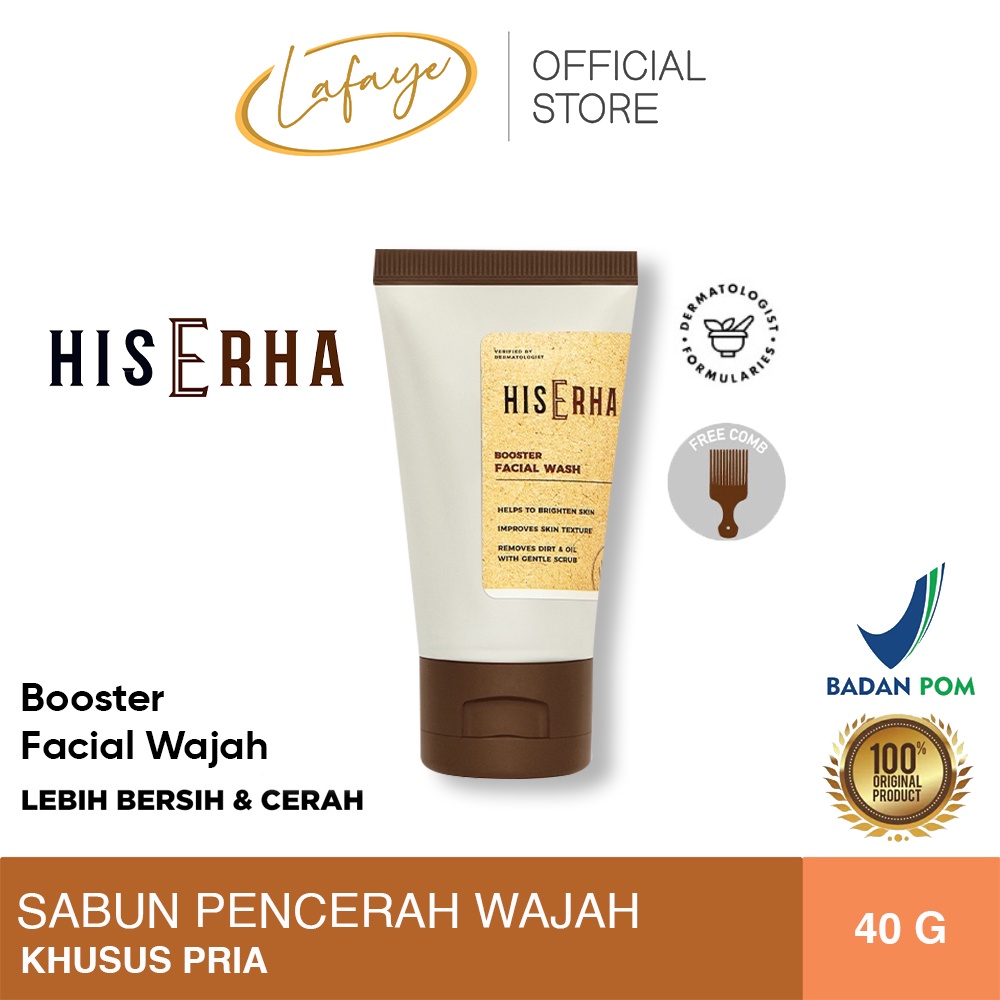 Jual HIS ERHA Booster Facial Wash Mini 40g - Sabun Pembersih Wajah Pria ...