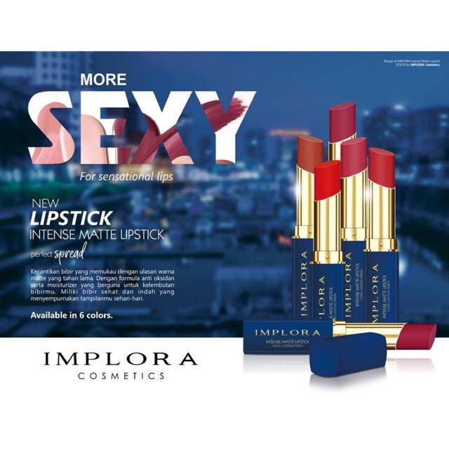 Jual Implora Intense Matte Lipstick Murah Anti Bibir Kering Lasting ...