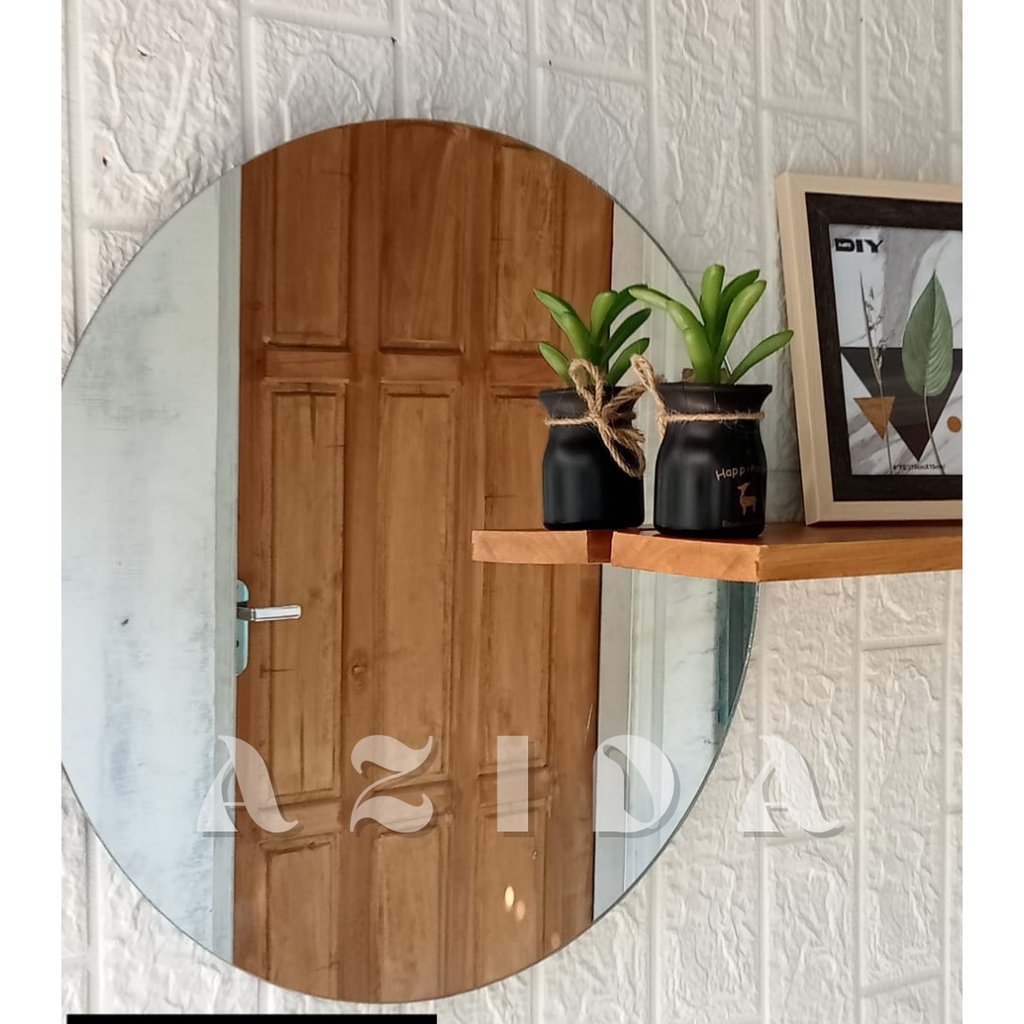 Jual Cermin Gantung Aesthetic Cermin Tempel Dinding Cermin Bulat Kamar ...