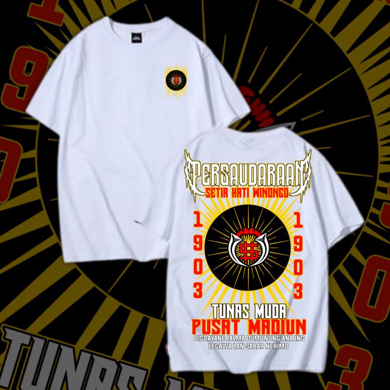 Jual KAOS PSHW SH WINONGO PUTIH MOTIF 3 DESAIN KEKINIAN BAHAN COTTON ...