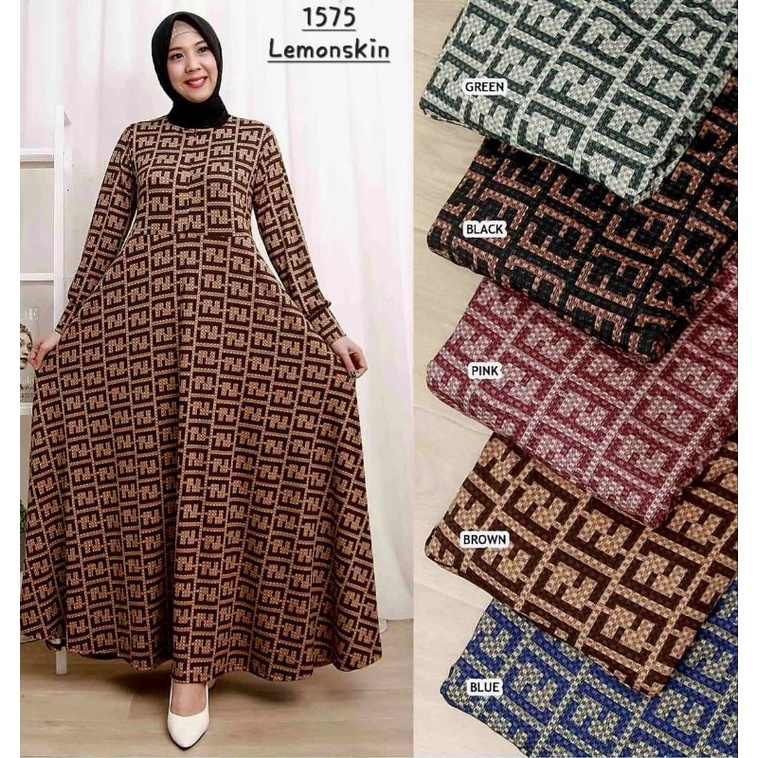 Jual Gamis Jersey Lemonskin 1575 | Shopee Indonesia