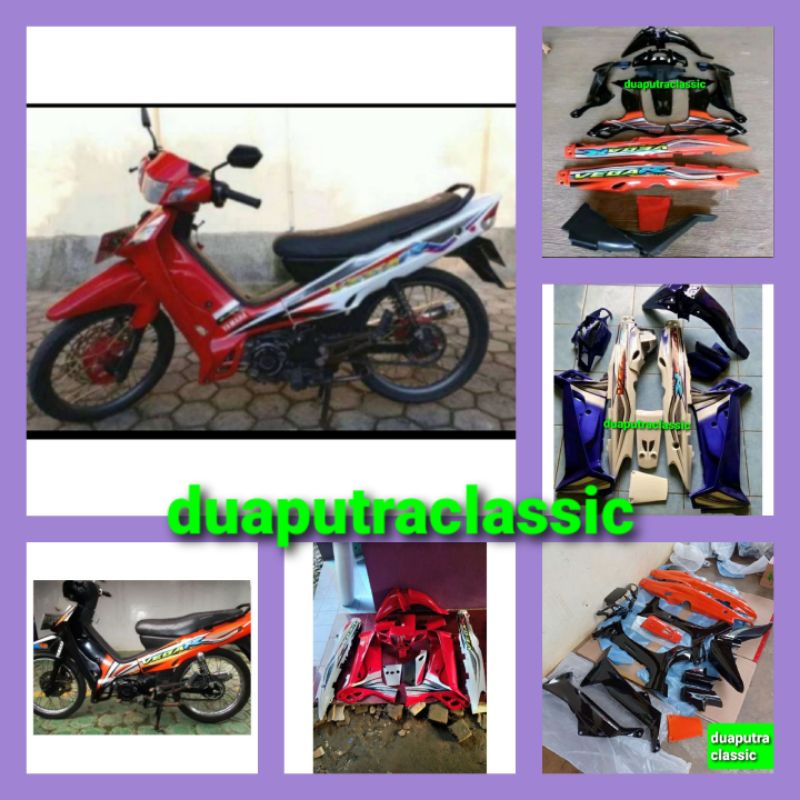 Jual Full set cover body halus vega R lama ready all warna merah putih ...