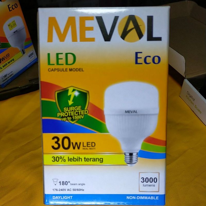 Jual lampu led MEVAL eco 30watt EK1-30A super terang | Shopee Indonesia