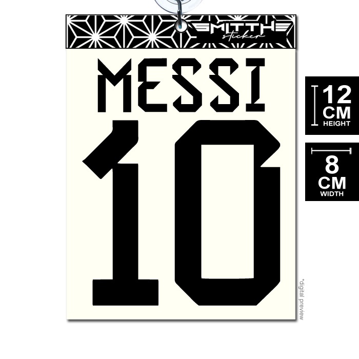 Jual Stiker MESSI 10 MBAPPE Cutting Sticker Decal Waterproof | Shopee ...
