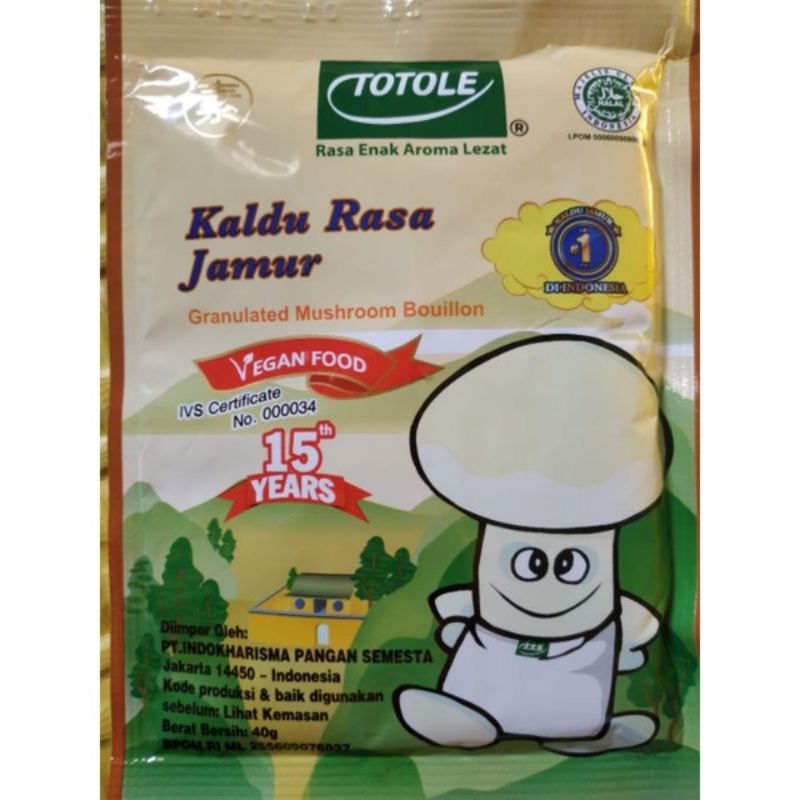 Jual TOTOLE Kaldu Jamur Penyedap Rasa Halal 40gr | Shopee Indonesia