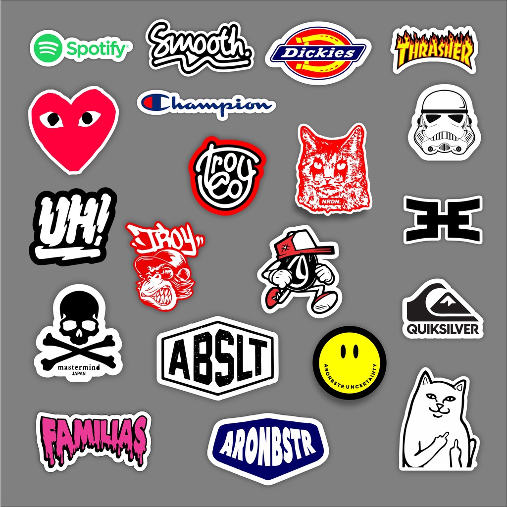 Jual STIKER BRAND DISTRO GRAFTAC HYPEBEAST STRIPING DECAL MOTOR HELM ...