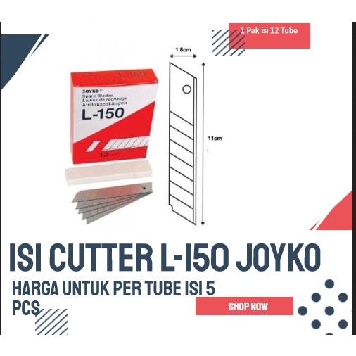 Jual Isi cutter besar L150 (tube) refill cutter L150 tube I ARD ...