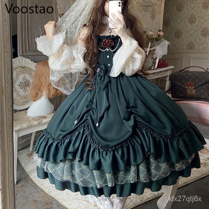 Jual Gaun putri Jsk Lolita antik gaun Ratu istana manis elegan untuk ...