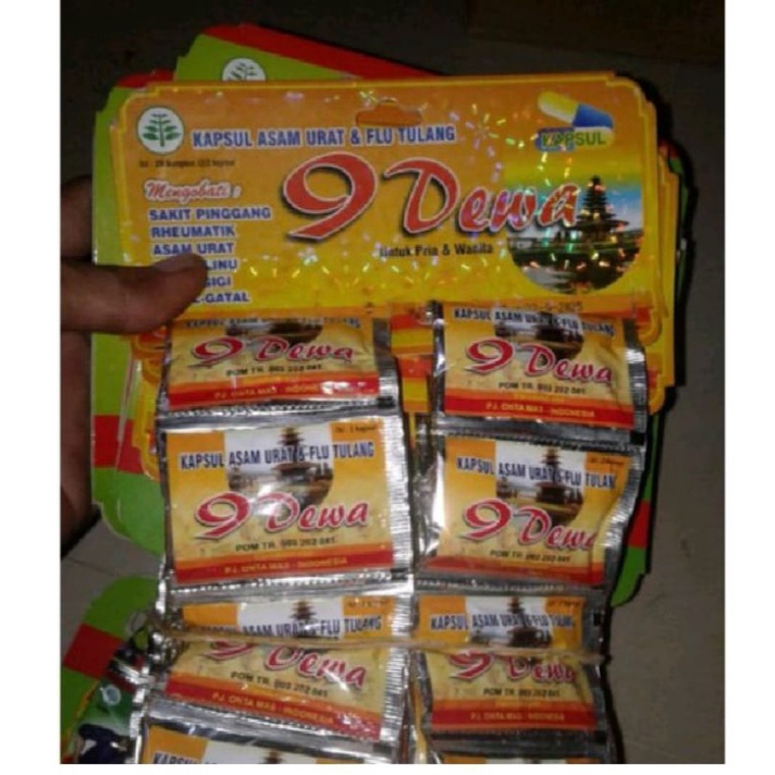 Jual Kapsul 9 Dewa Original Asam Urat Pegal Linu #9Dewa #9DewaRenceng ...