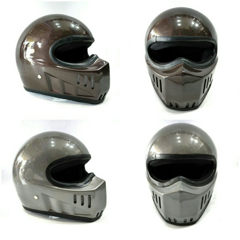 Jual Helm Bandit Retro Cakil Custom Simpson Helmet Helm Saja | Shopee ...