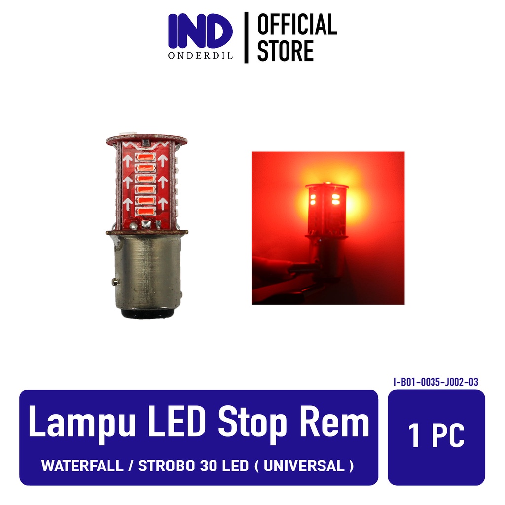 Jual Lampu LED Stop Rem-Stoplamp-lamp Brake Belakang BAY15D Bayonet 30 Mata Running Waterfall ...