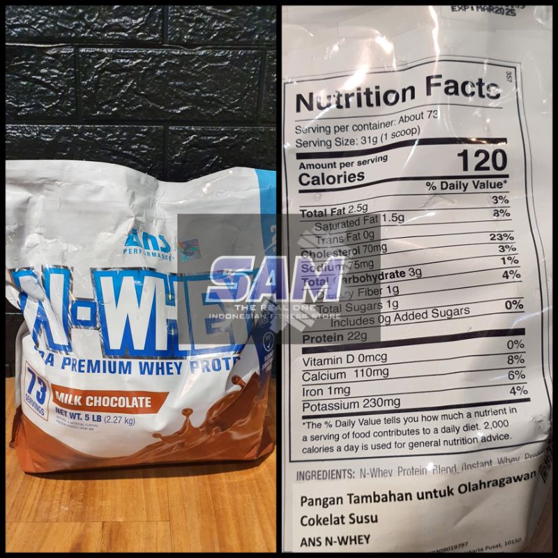 Jual Suplemen Fitness ANS N Whey 5 lb N-Whey Protein | Shopee Indonesia