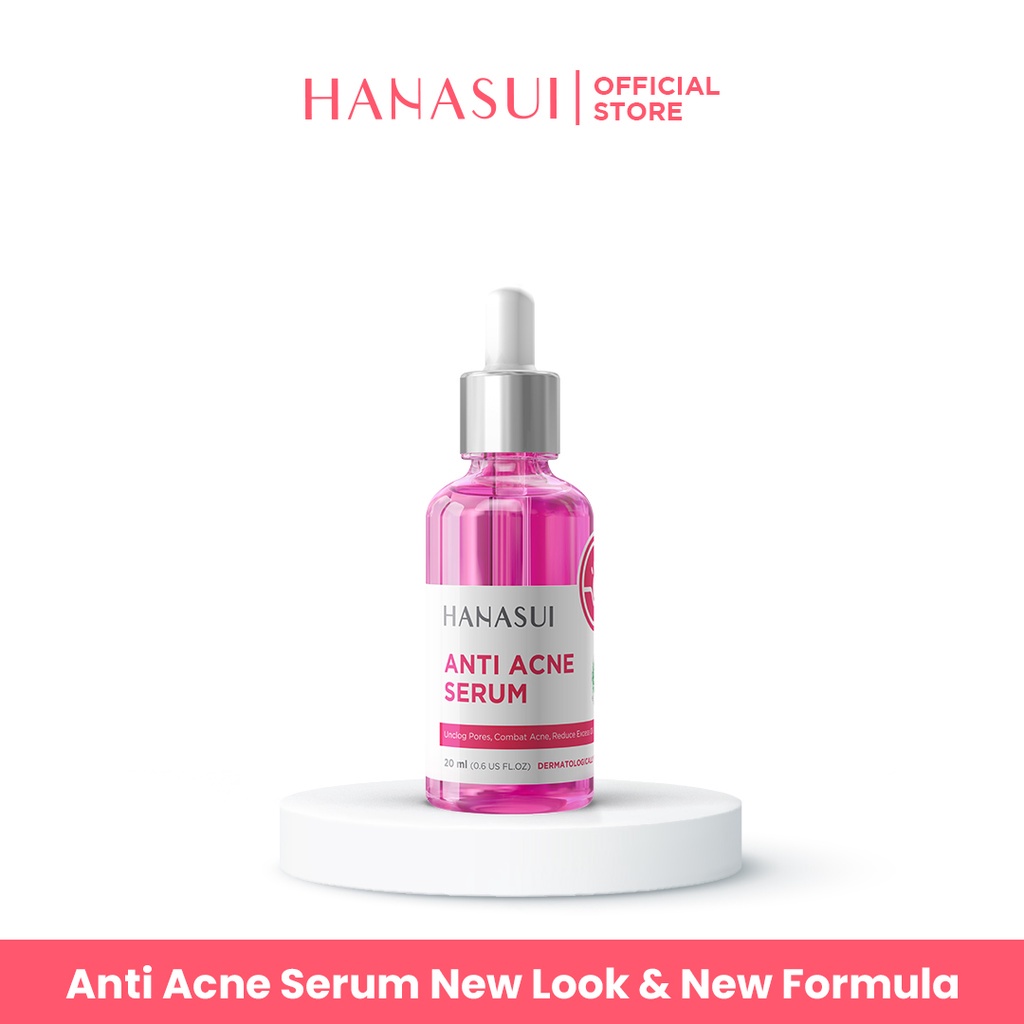 Jual Hanasui Anti Acne Serum New Look & Improved Formula | Shopee Indonesia
