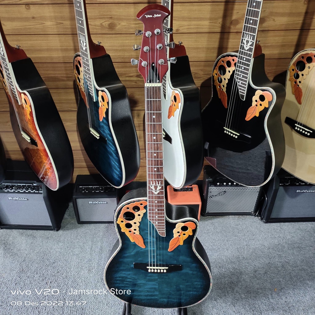 Jual Gitar Akustik elektrik Ovation Merk Venz Schet HQ | Shopee Indonesia
