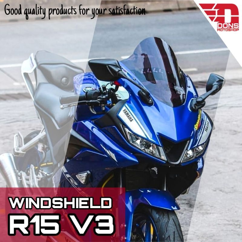 Jual Visor/Windshield Yamaha R15 V3 Model GP Racing | Shopee Indonesia