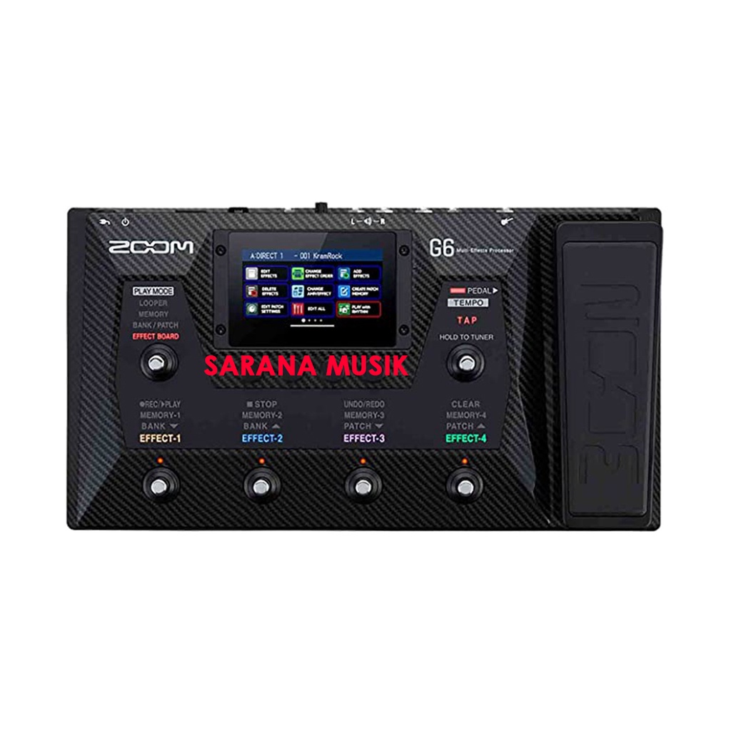 Jual Efek Gitar ZOOM G6 Multi-Effects Processor Zoom G-6 Original ...
