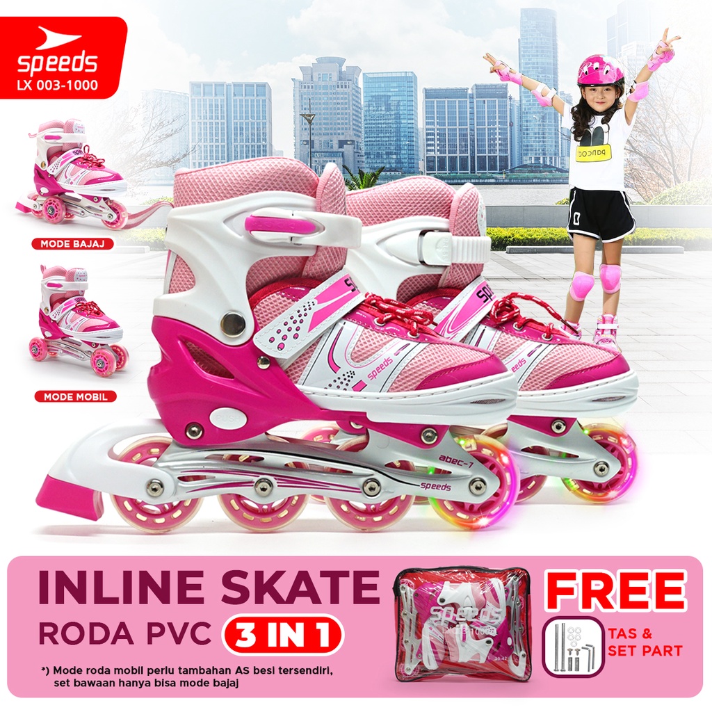 Jual SPEEDS Sepatu Roda Dewasa Remaja Anak Inline Skate Roller Skate ...