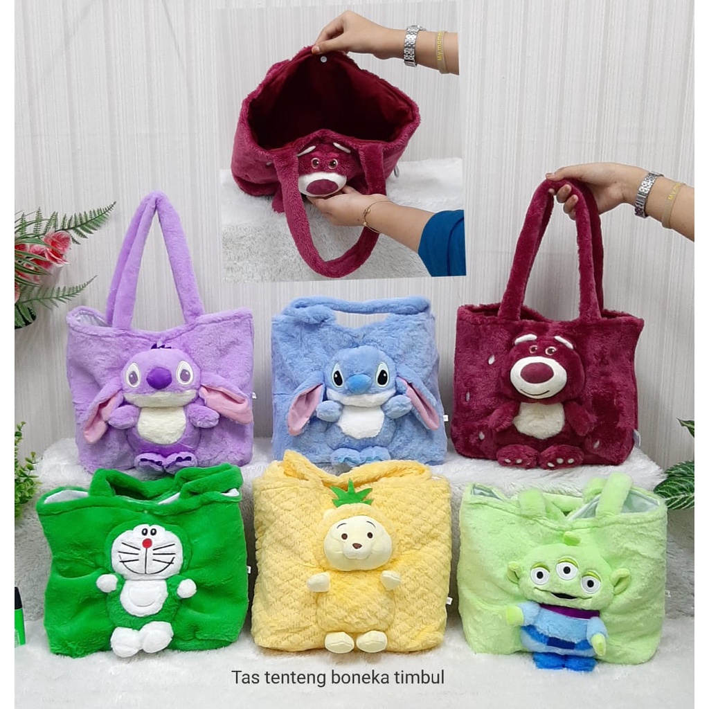 Jual Tas Tote Bag Lotso Stitch Doraemon/Tas Tenteng Wanita | Shopee Indonesia