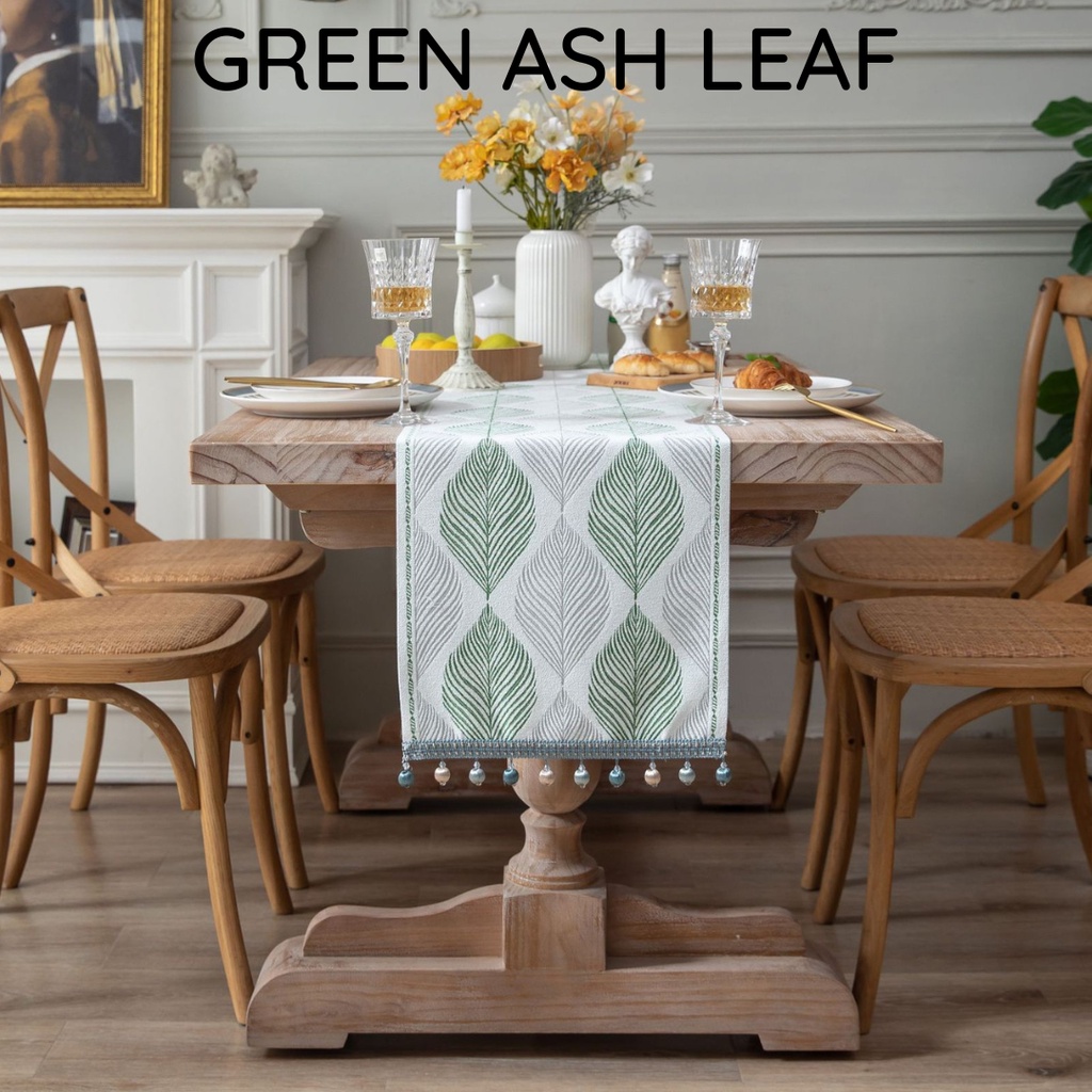 Jual LECARRE Table Runner Tropical / Taplak Meja Makan Tamu Rajut Mewah ...