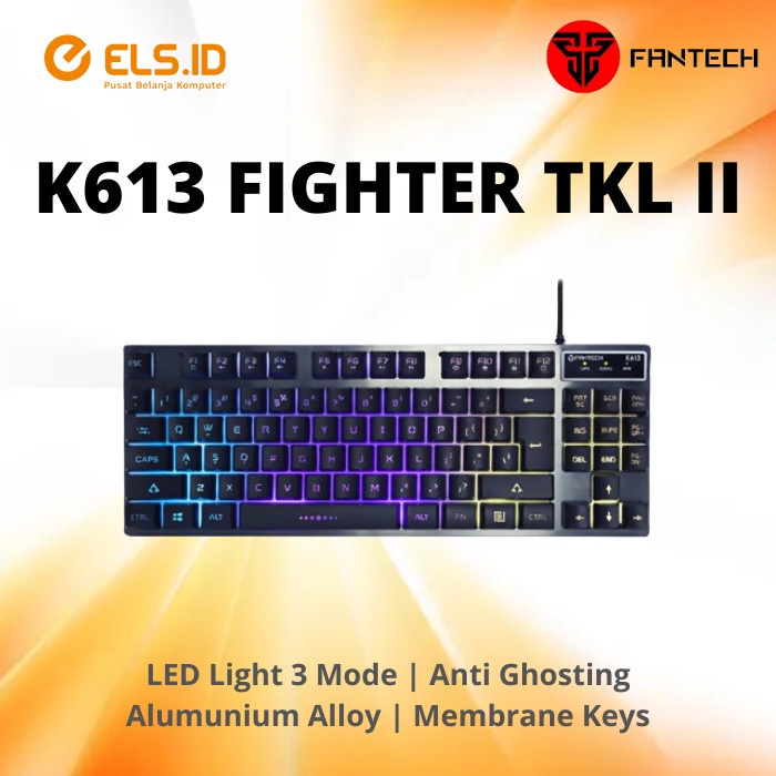Jual Fantech Fighter II K613 TKL Mini Keyboard Membrane Keys | Shopee Indonesia