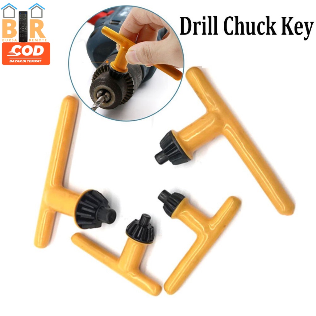 Jual Kunci Pembuka Kepala Mata Mesin Bor 0.6-16 MM Drill Key Chuck ...