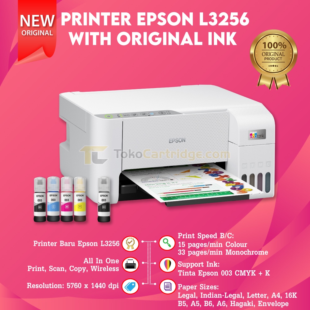 Jual Epsn L3256 EcoTank WiFi All-In-One Ink Tank Printer Pengganti ...