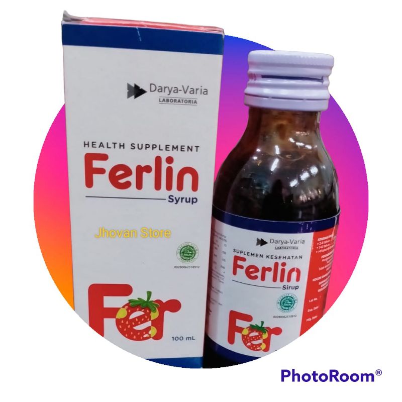 Jual FERLIN SYRUP 100 ml ~ Suplemen vitamin dan zat besi untuk anak ...