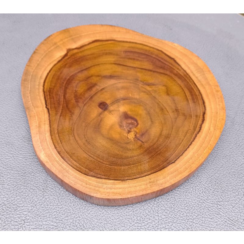 Jual talenan natural kayu jati 17-22cm | Shopee Indonesia