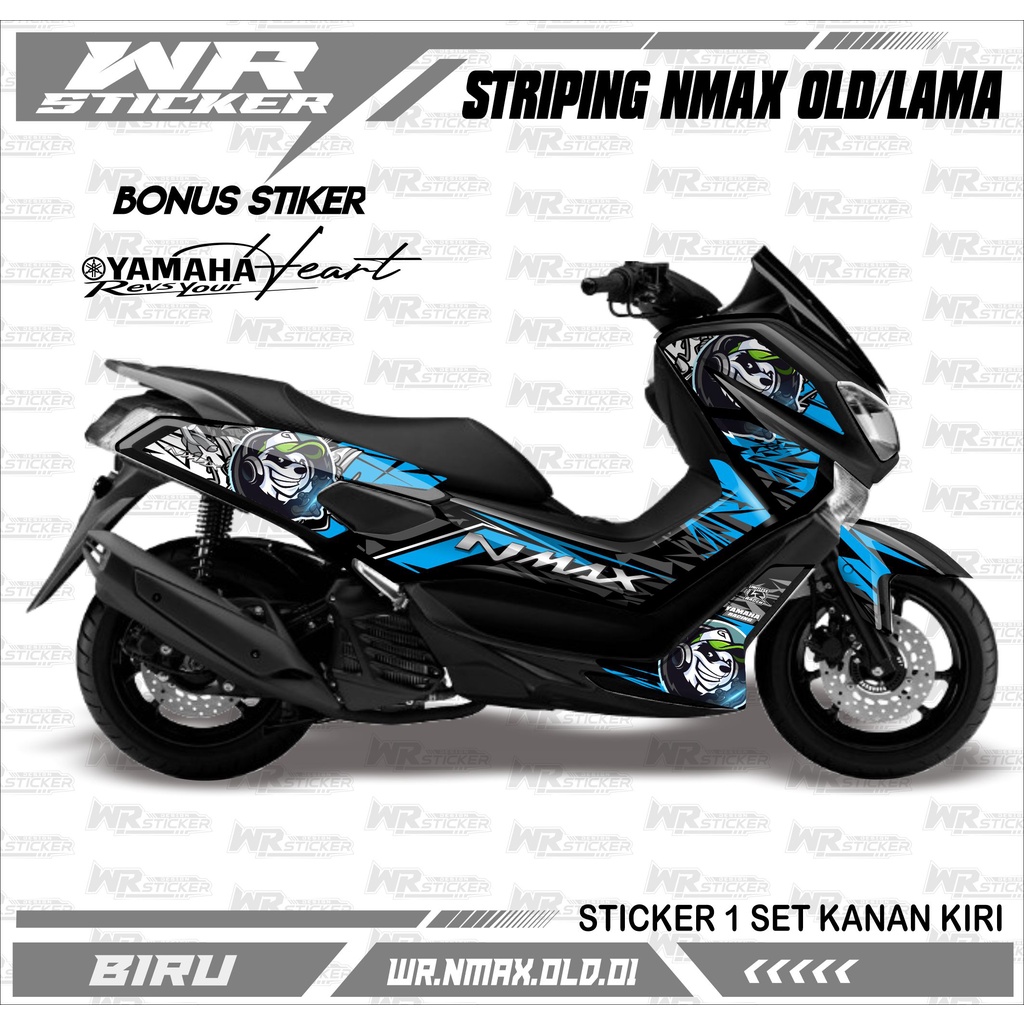 Jual Sticker Nmax Old - Stiker Motor NMAX LAMA / OLD Setiker Motor ...