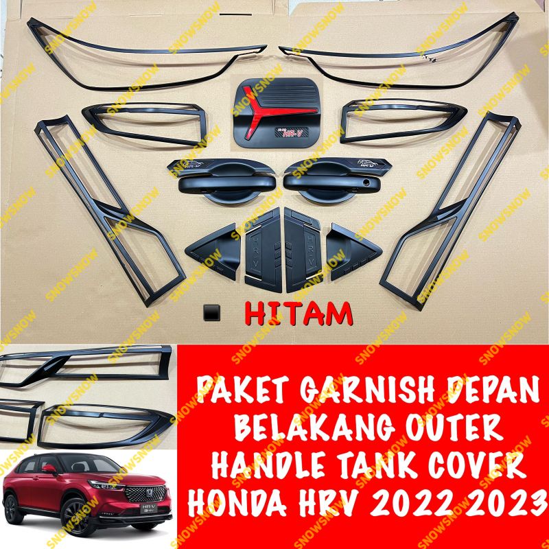 Jual Paket Lengkap Garnish Depan Belakang Outer Handle Tank Cover Honda Hrv 2022 2023 2024 2025 ...