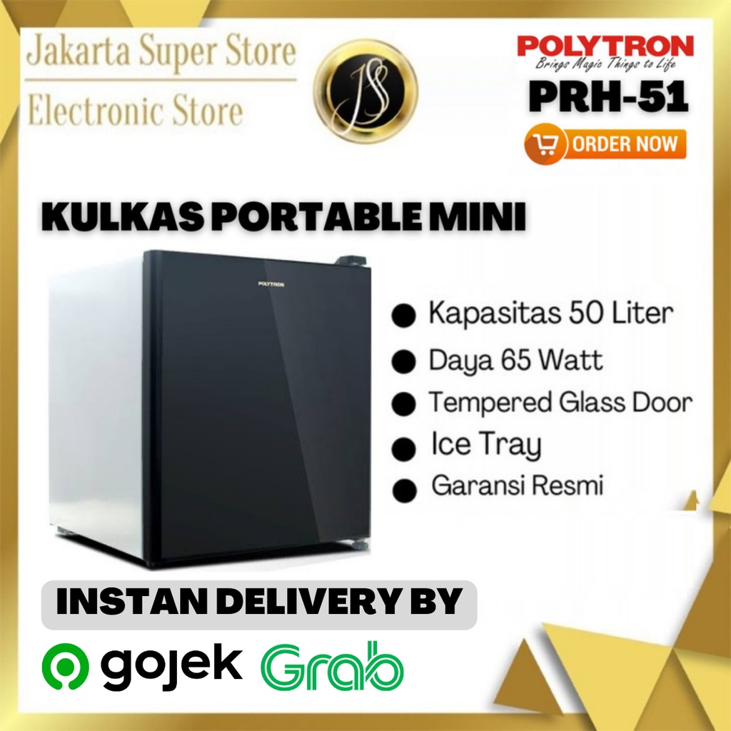Jual KULKAS PORTABLE MINI BAR POLYTRON PRH-51 | Shopee Indonesia
