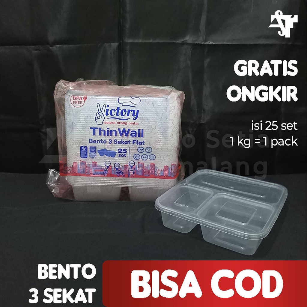 Jual Kotak Makan Plastik Thinwall Kotak Box Bento Tempat Penyimpanan ...