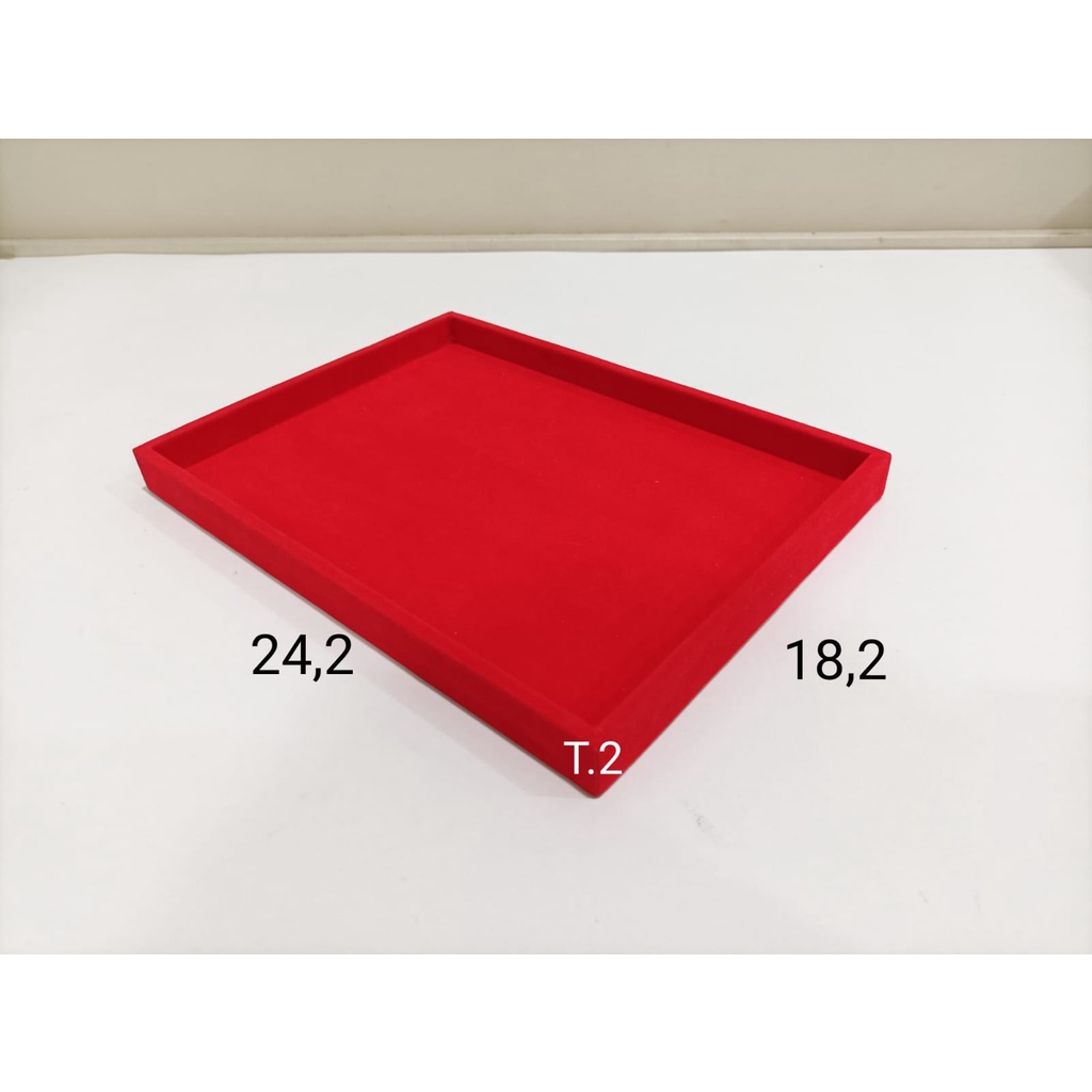 Jual Nampan Polos Bludru Merah (PO 7 Hari) | Shopee Indonesia