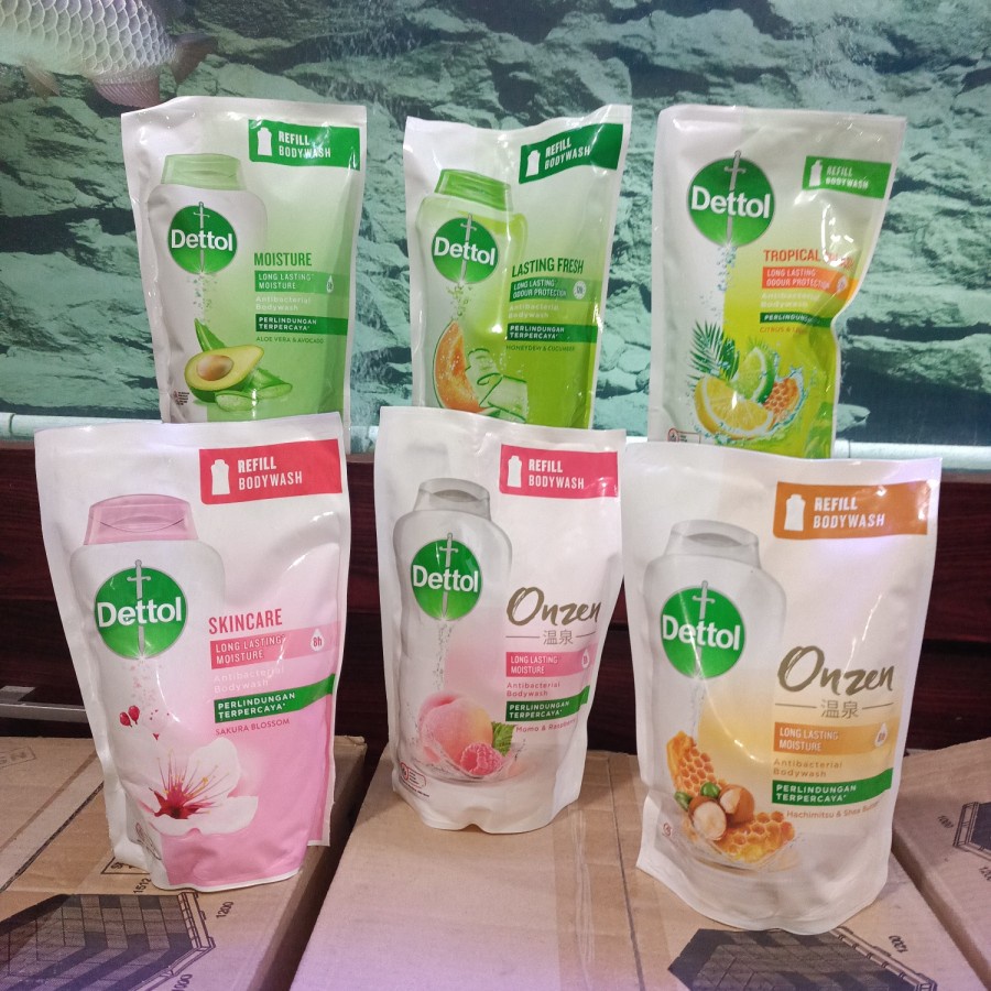 Jual DETTOL ONZEN REFILL BODY WASH 410ml | Shopee Indonesia