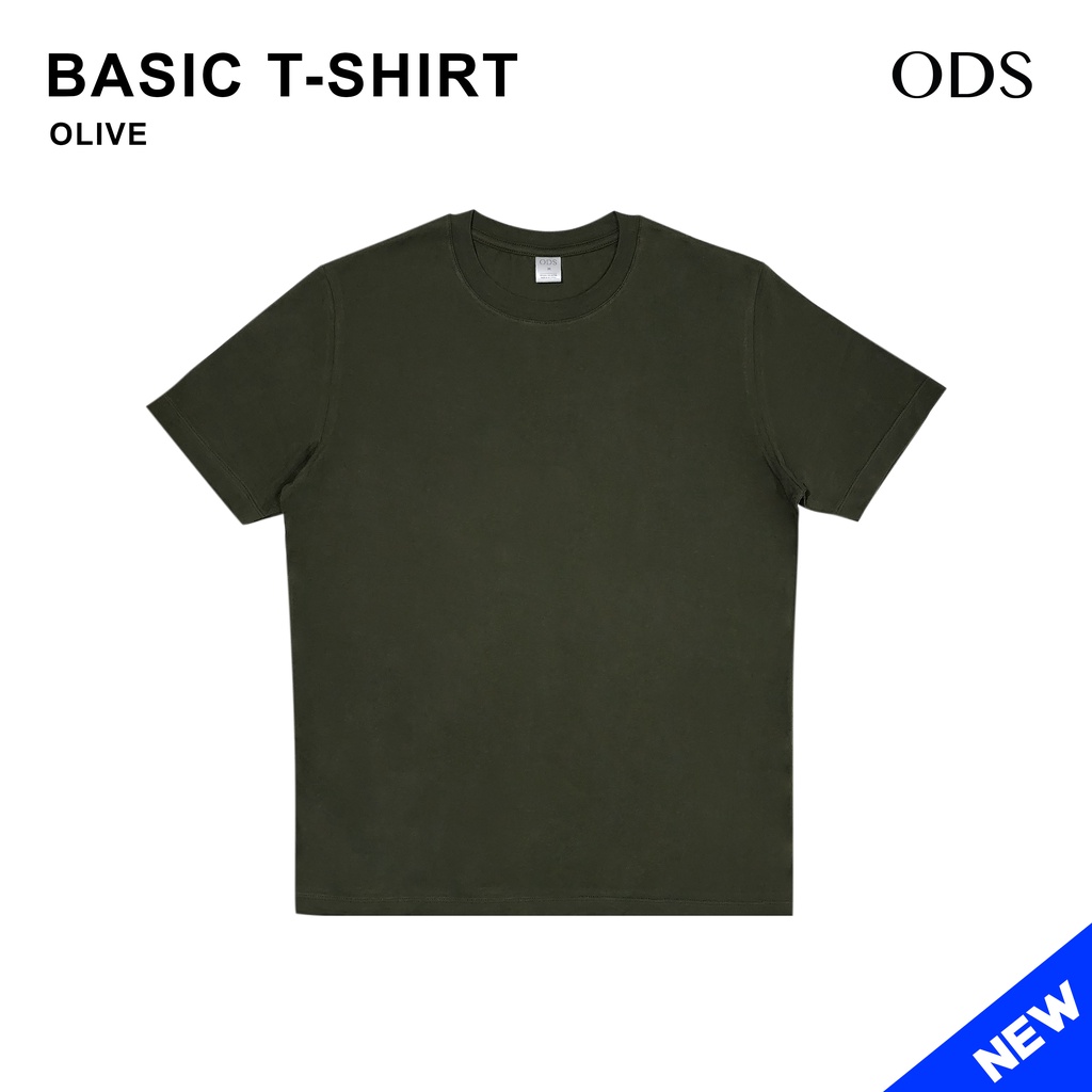 Jual ODS Basic Short Sleeve T-shirt Hijau Olive | Shopee Indonesia