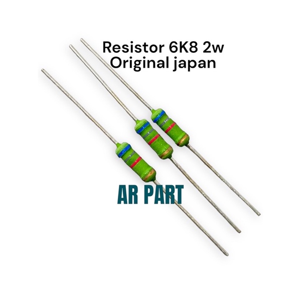 Jual resistor 6k8 2wat hijau japan original | Shopee Indonesia