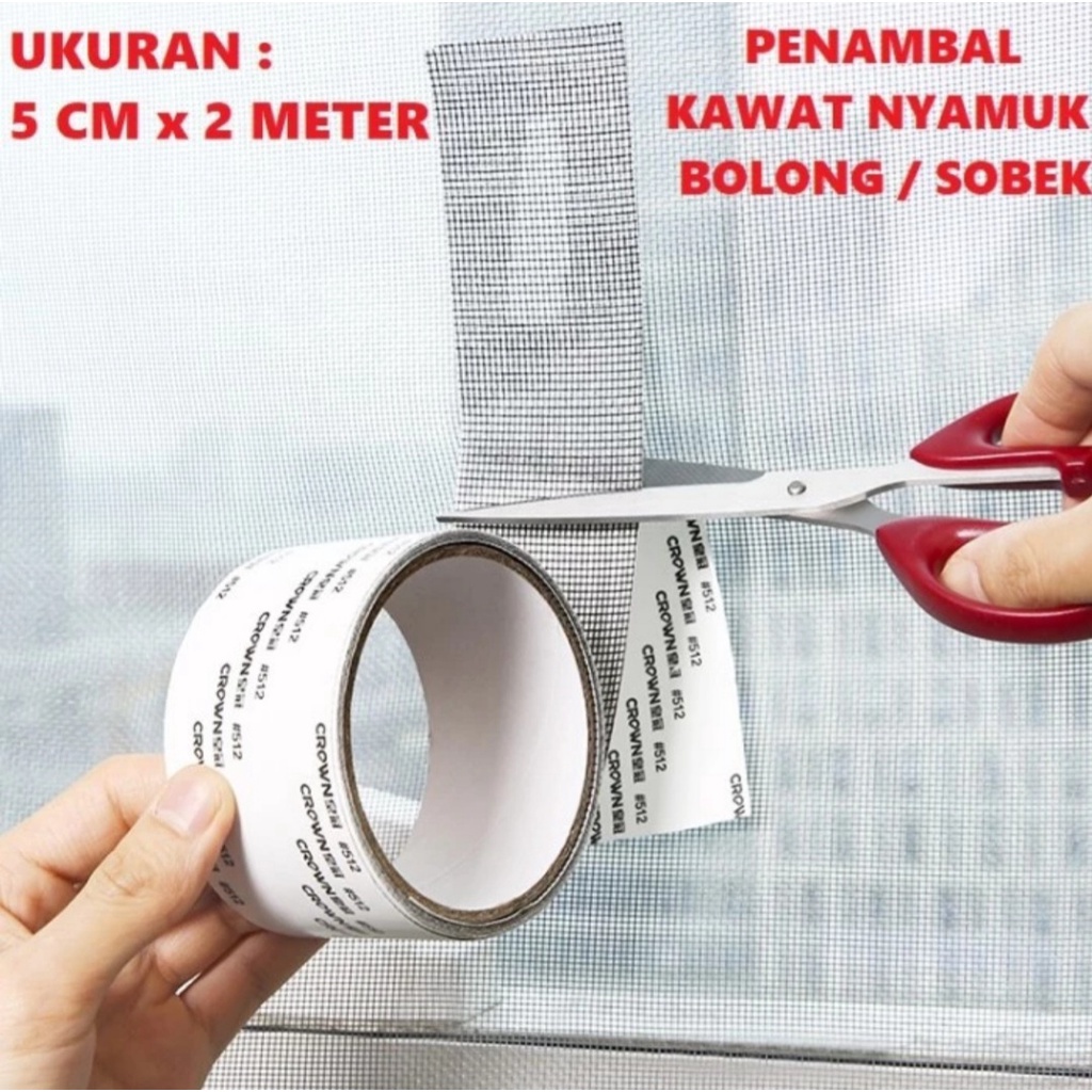 Jual 5 x 200 Cm Tambalan Kawat Nyamuk Gulungan Roll Jendela Pintu ...