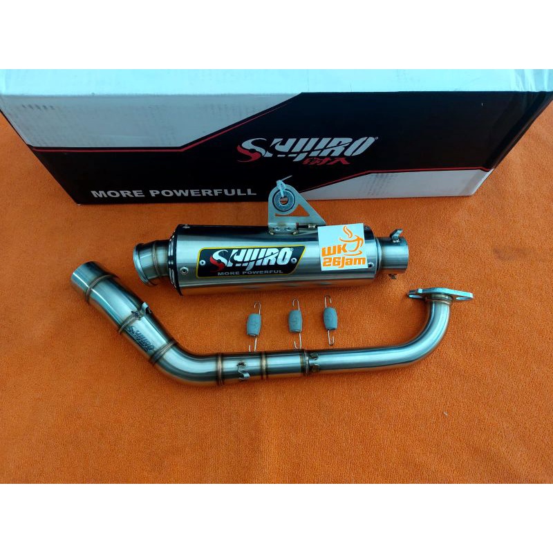 Jual KNALPOT SHIJIRO RACING YAMAHA NEW NMAX AEROX NEW M3 LONG INLET ...