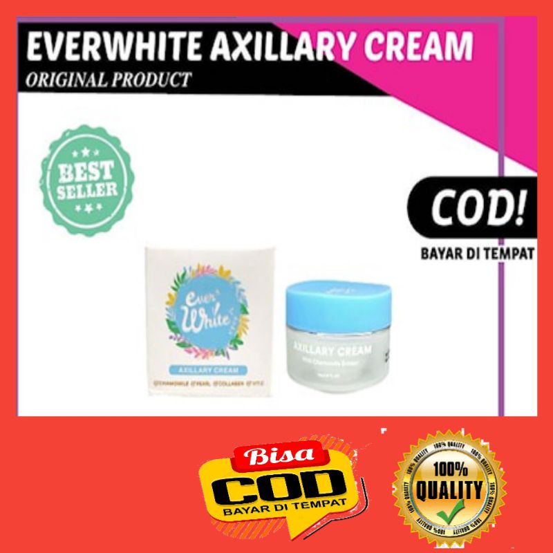 Jual Everwhite Smooth Axillary Cream Body Lotion Blue Krim Underarm ...