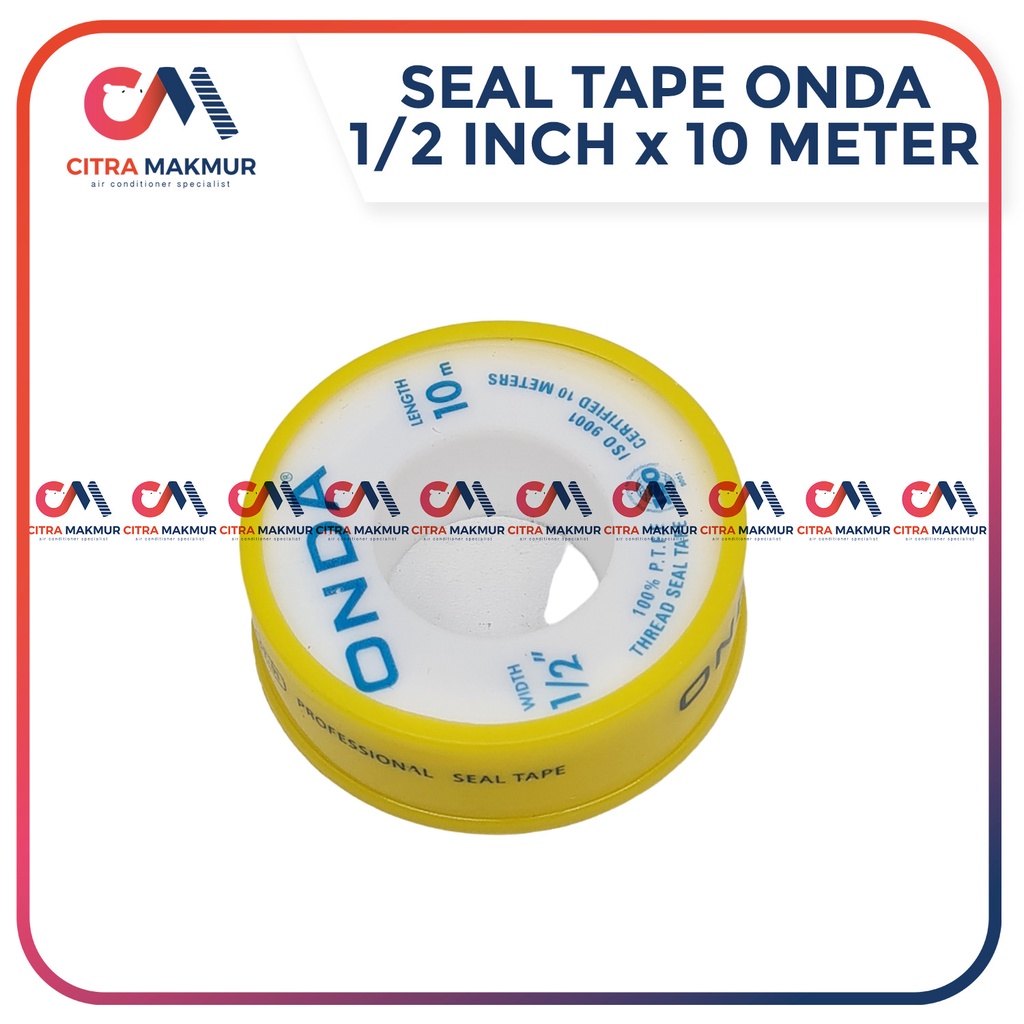 Jual Sealtape Onda 10 meter 1/2 inci Seal Tape Pipa Isolasi Air PVC ...
