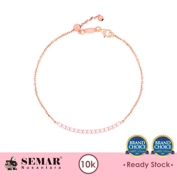 Jual Gelang Serut Emas Rilla List Gold 10K Semar Nusantara | Shopee ...