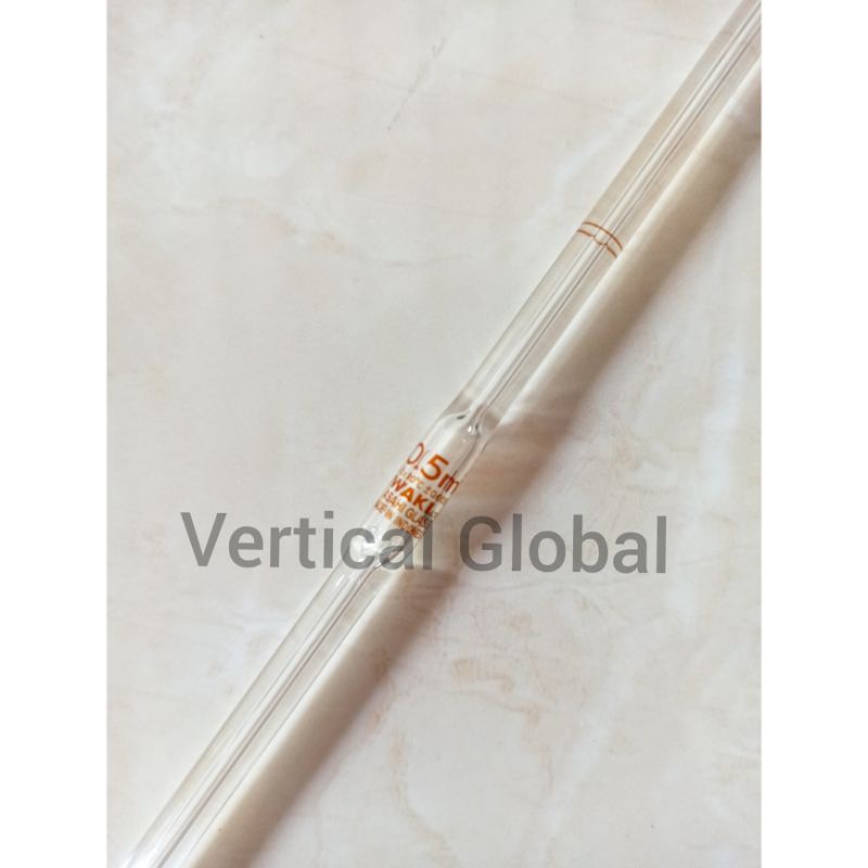 Jual Pipet Volume Volumetrik Pipette 0.5 0,5 ml Iwaki Kaca | Shopee Indonesia
