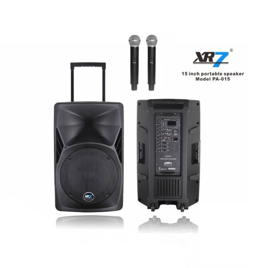 Jual Speaker Portable Amplifier Wireless XR7 PA 015 Original 15 inch ...