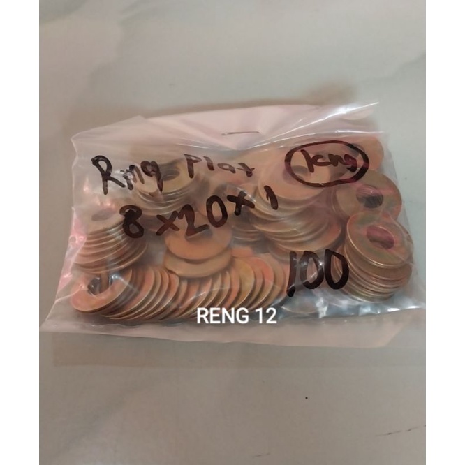 Jual RENG PLAT M8X20X1 RENG 12 ( 100 PCS ) | Shopee Indonesia