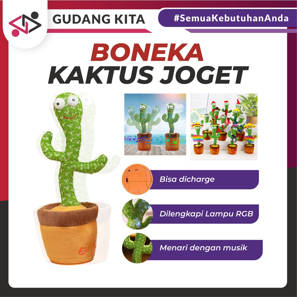 Jual MAINAN BONEKA KAKTUS JOGET GOYANG MENARI / KAKTUS GOYANG ...